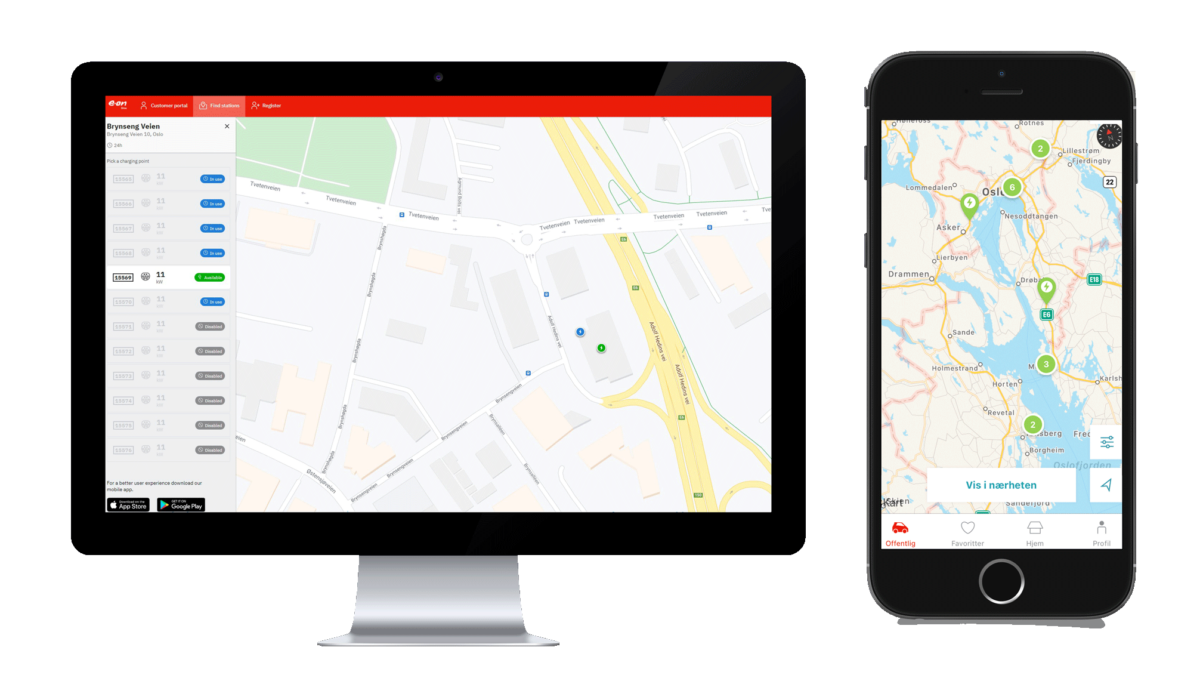 Finn nærmeste ladestasjon - EON Drive Ladeapp